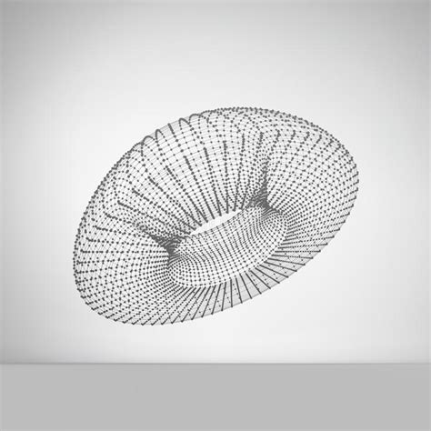 Lattice Geometric Polygonal Element Connection Structure Stock Vector Illustration Of Black