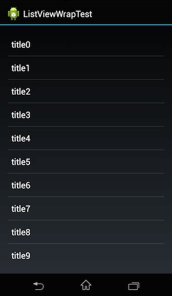 Android Listview Layout Wrap Content Developersio