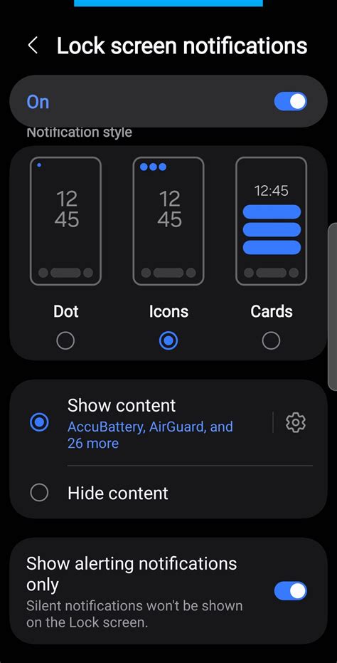 Aod Notification Setting Missing Samsung Community 3221164