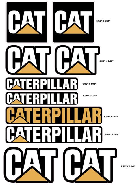 Caterpillar Cat Tractor Vinyl Decals Warehouse 13 Graphic Solutions