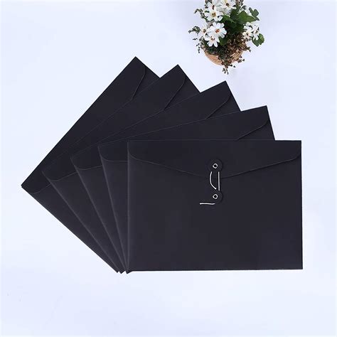 Snapklik Com VANRA Kraft String Envelope File Folder Project Pockets File Jacket Document