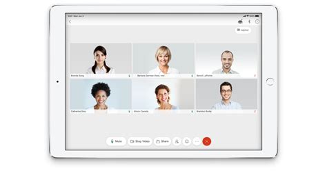 Grid View Layouts For The Webex Meetings Mobile App