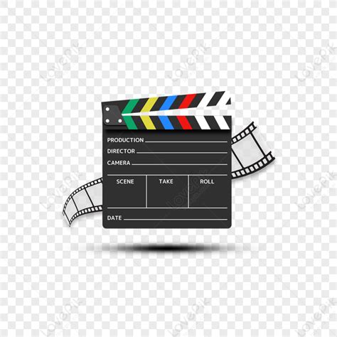 영화 필름 색상 일러스트 Clapperboard 소품 요소 카메라 사람들 컬러 Png