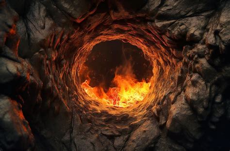 Premium Photo A Picture Of A Fire With A Hole Through It