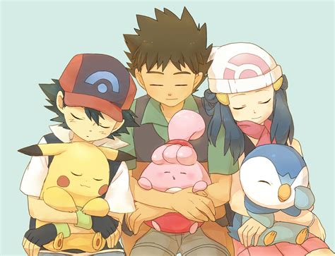 Pikachu Dawn Ash Ketchum Piplup Brock And More Pokemon And More Drawn By Norisa
