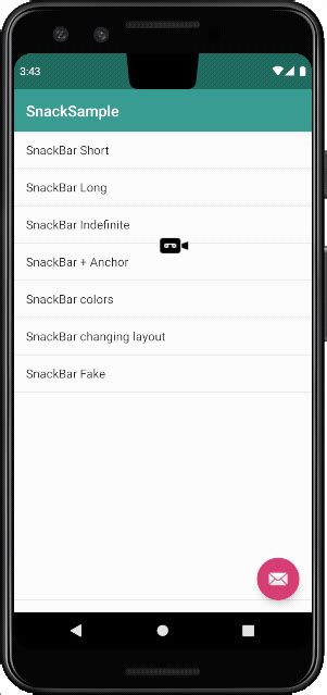 Snackbar E O Floatingactionbutton Do Android By Nelson Glauber Medium