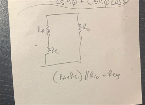 Current What Is Equivalent Resistance Equation In This Case