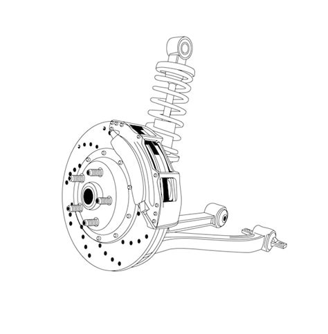 Premium Vector Automobile Motor Parts Wheel Disk Break