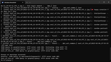 Errors Or Warnings Occurred · Issue 1891 · Instaloaderinstaloader