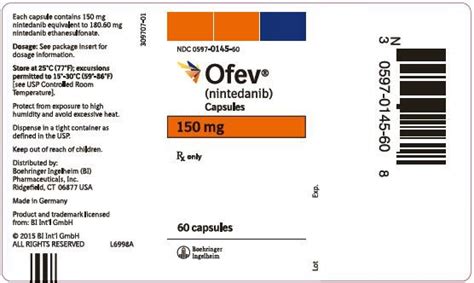 Ofev Fda Prescribing Information Side Effects And Uses