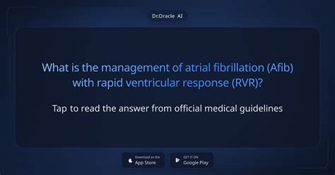 What Is The Management Of Atrial Fibrillation Afib With Rapid