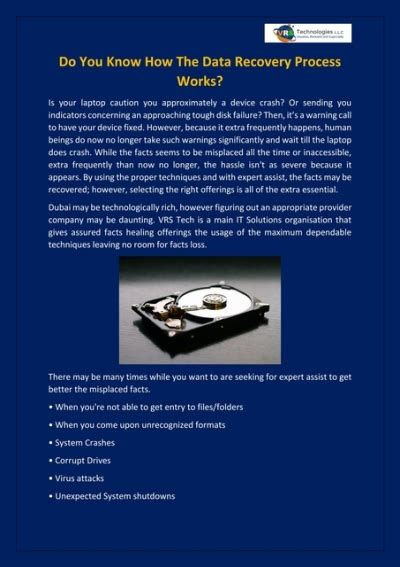 Do You Know How The Data Recovery Process Works