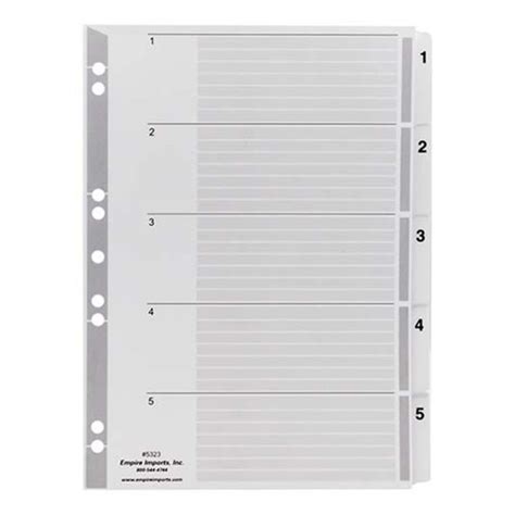 Empire Imports A4 A Z Index Tabs 26 Tab Set Bindertek