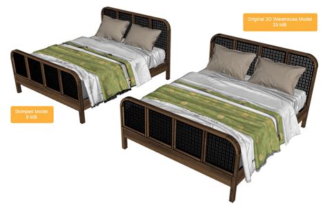 Simplify Your Sketchup Model Reduce File Size Skimp