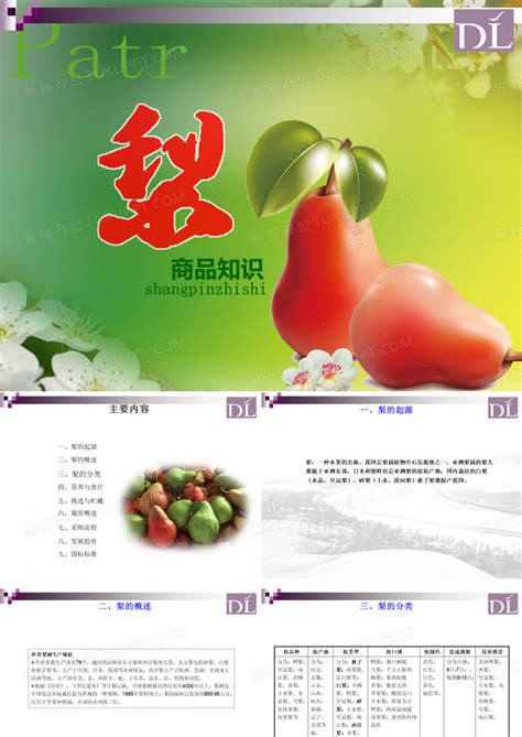 梨PPT模板下载 编号qykkdmeq 熊猫办公