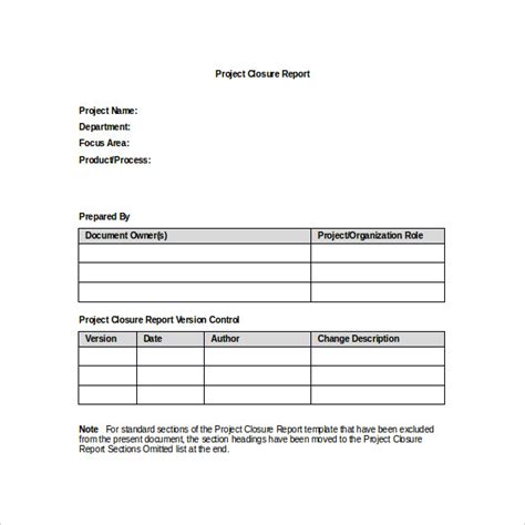 FREE 9 Sample Project Closure Templates In PDF MS Word
