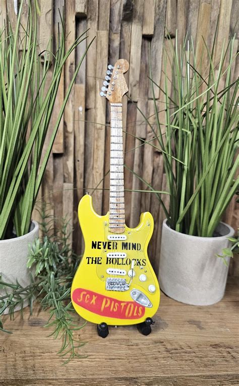 Miniature Guitar Sex Pistols Hand Made Wooden T Idea For Music Lovers Etsy