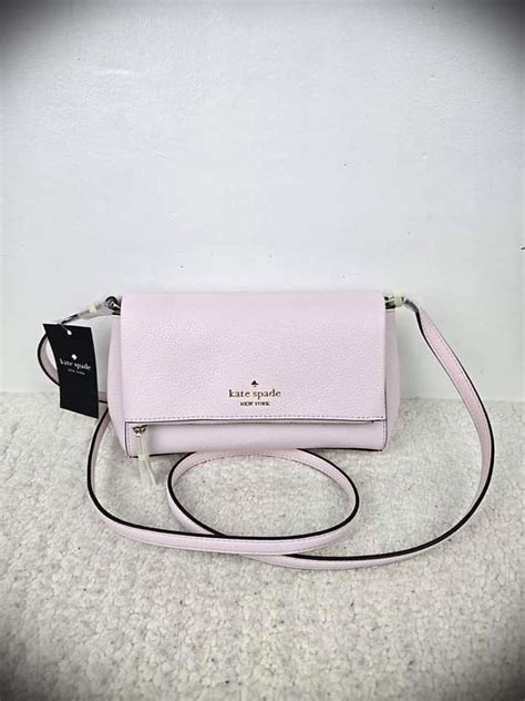 Kate Spade Ks Leila Mini Flap Zip Crossbody Pink Womens Fashion