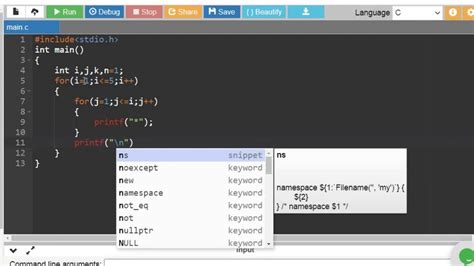 Print A Fill Half Diamond Star Pattern Program In C Youtube