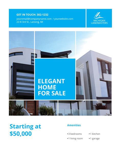 Free Simple Real Estate Flyer Template To Edit Online