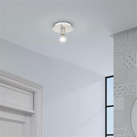 Livex Lighting Hillview 1 Light Brushed Nickel Flush Mount Light 45871