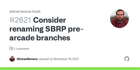 Consider Renaming Sbrp Pre Arcade Branches · Issue 2621 · Dotnet