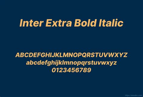 Inter Extra Bold Italic Font Free Download [ttf Otf] Wisabo Fonts