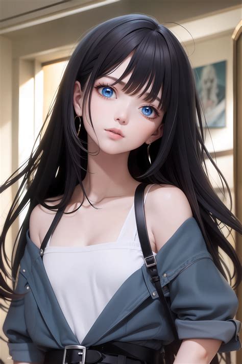 Girls With Black Hair And Blue Eyes