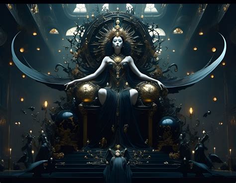 Liliths Throne 2 Demonic Temptress With Black Wings In A