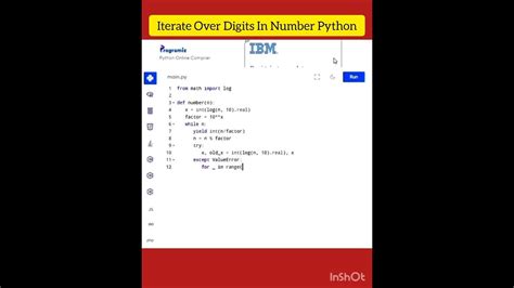 Iterate Over Digits In Number Python Youtube