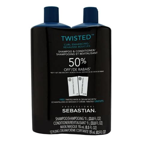 Sebastian Professional Sebastian Twisted Elastic Cleanser Shampoo And Conditioner Liter Duo