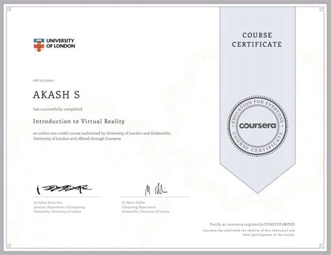Akash S On Linkedin Completed Introduction To Virtual Reality In Coursera