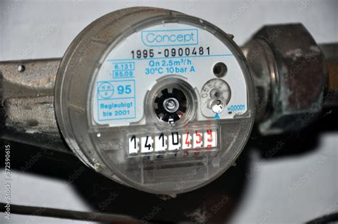 Gaszähler Zeigen Den Zählerstand Die Gasuhr Eines Haushalts Zum Ablesen Für Den Gasverbrauch