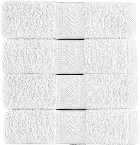 Sweetneedle Bath Towels Set Of 4 Bathroom Bath Sheets White 70x140