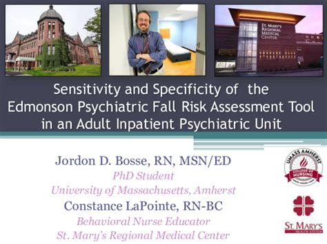 Pdf Sensitivity And Specificity Of Edmonson Psychiatric Fall Risk