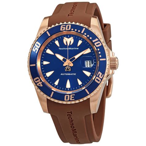 Technomarine Manta Sea Automatic Blue Dial Mens Watch Tm 219090