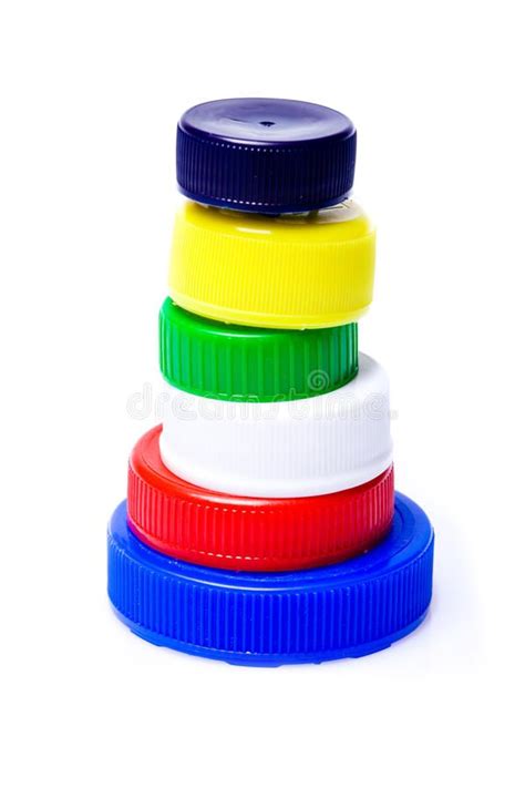 Plastic Bottle Cap Colorfoul Plastic Bottle Caps Isolated On White