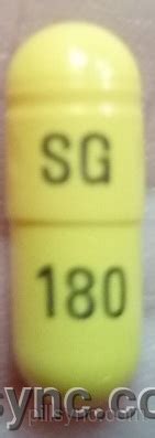 Capsule Yellow Sg 180 Images Gabapentin Gabapentin Ndc Ndc