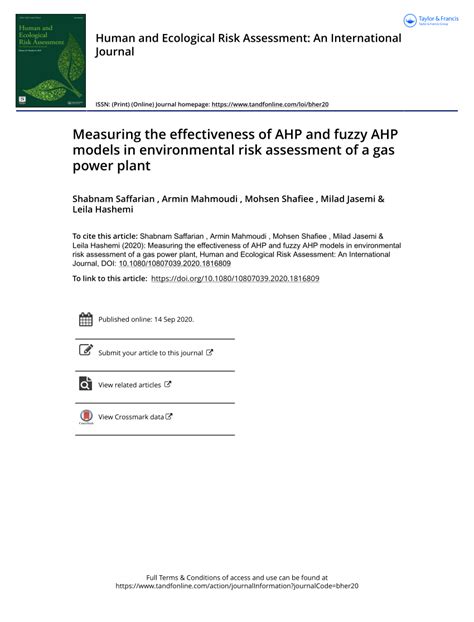 pdf measuring the effectiveness of ahp and fuzzy ahp models in