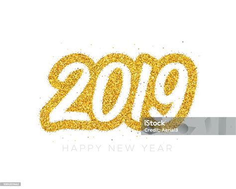 행복 한 새 해 2019 인사말 카드 디자인 템플릿 골든 텍스트 흰색 배경에 고립 돼지의 중국 년 서 예입니다 벡터 일러스트 레이 션 2019년에 대한 스톡 벡터 아트 및
