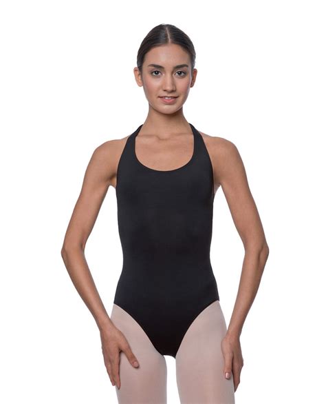 Halter Microfiber Dance Leotard Mallory Lulli