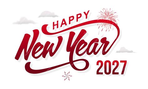 Premium Vector New Year 2027 Typography Design Happy New Year 2027