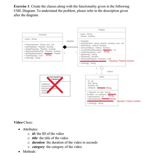 solved exercise 1 create the classes along with the