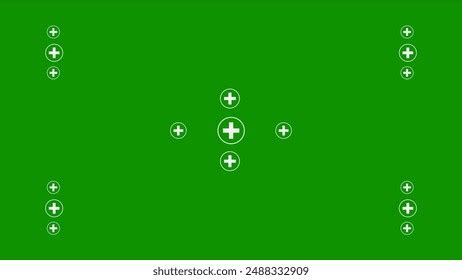 Green Screen Vfx Motion Tracking Markers Stock Illustration 2488332909
