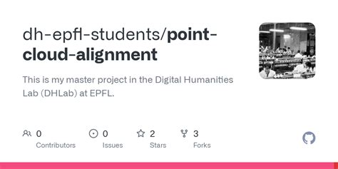 Github Dh Epfl Students Point Cloud Alignment This Is My Master Project In The Digital
