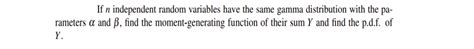 solved if n ﻿independent random variables have the same
