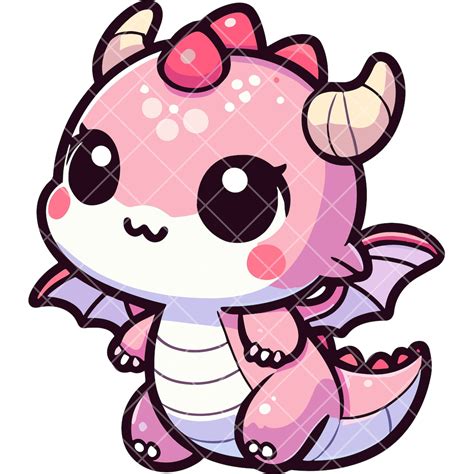 Kawaii Cute Dragon Png Bundle Etsy