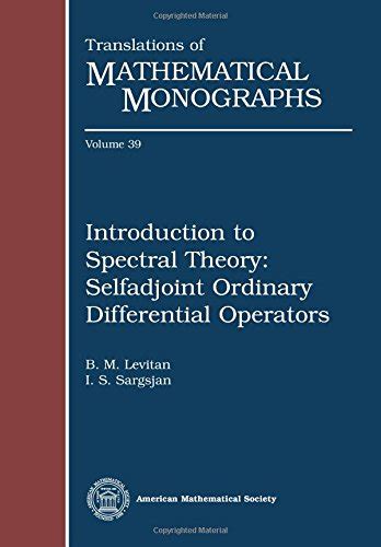 introduction to spectral theory selfadjoint ordinary