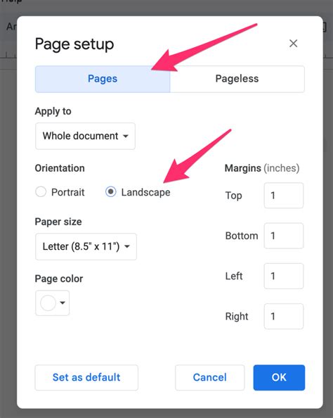 How To Make Google Docs Landscape 4 Steps Tettra