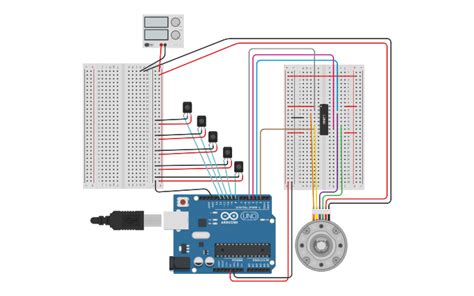 Circuit Design Copy Of Stepper Motor With L293d Tinkercad